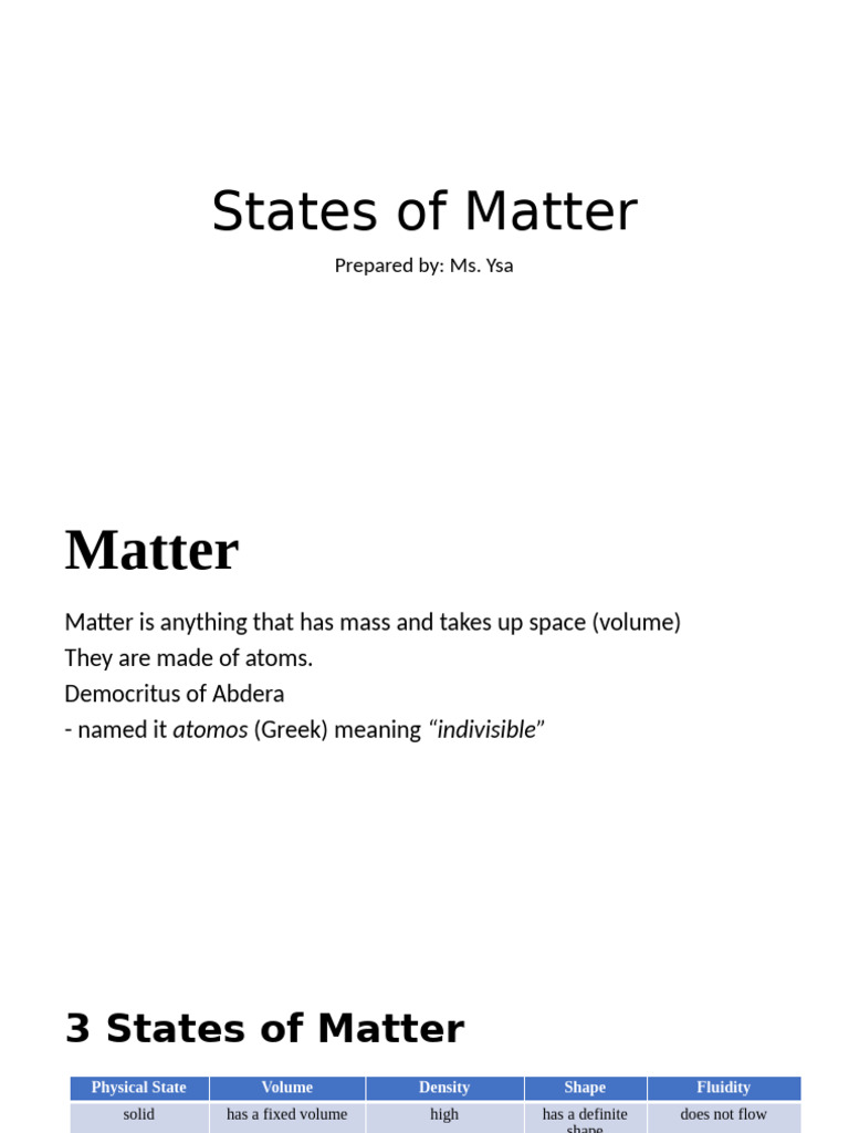 Understanding States of Matter | PDF | Mixture | Chemical Substances