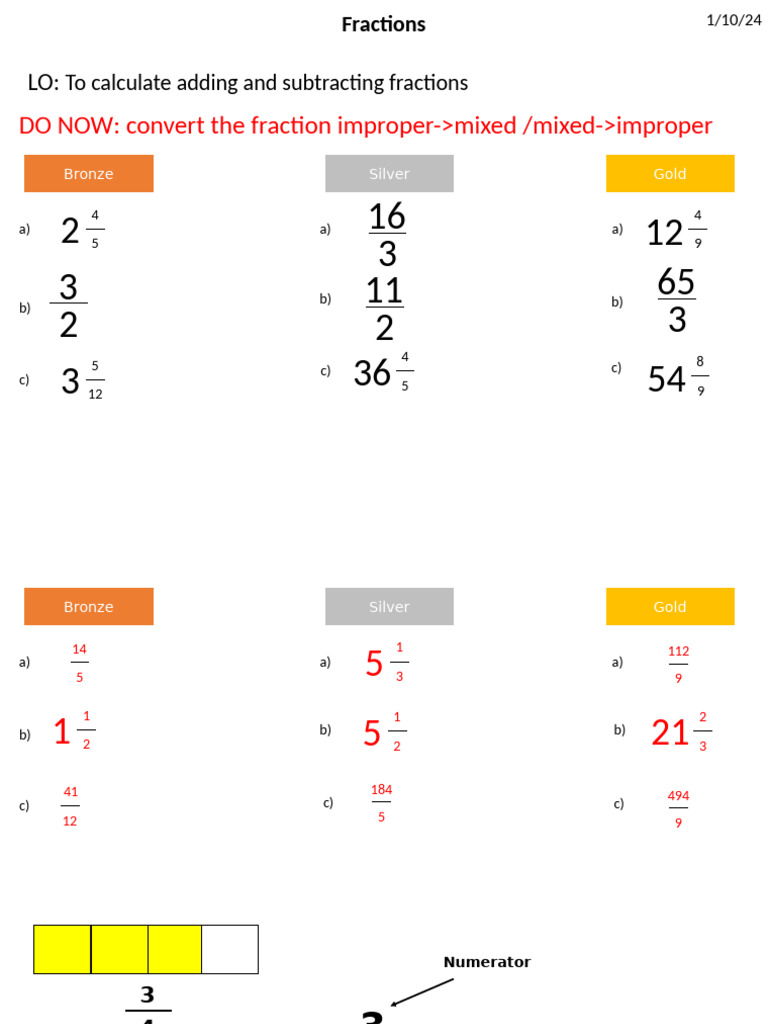 Adding and Subtracting Fractions | PDF | Mathematical Concepts | Mathematical Objects