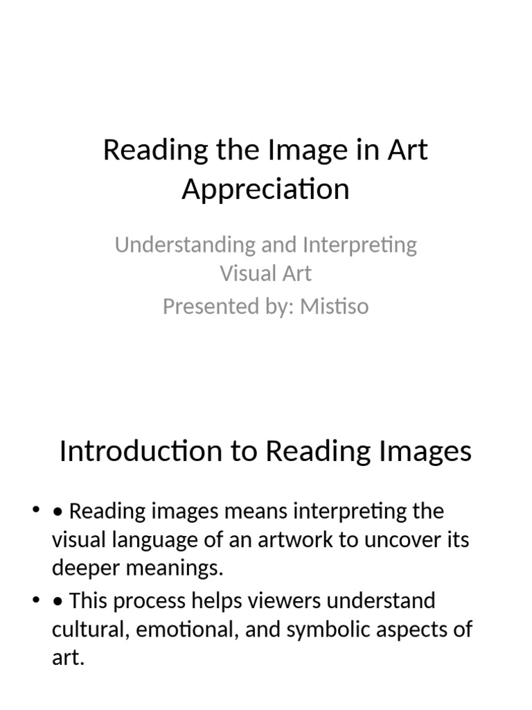 Interpreting Visual Art Meaning | PDF