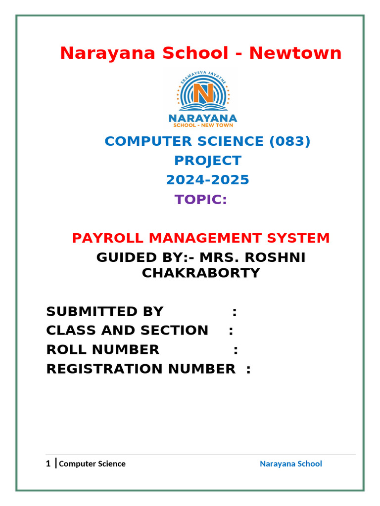 Payroll Management System_Final (1) | PDF | Python (Programming ...