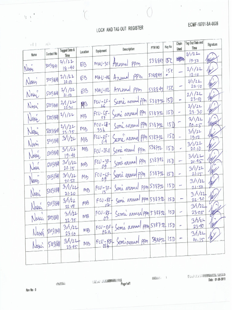 03. QNCC Loto Register Sample | PDF