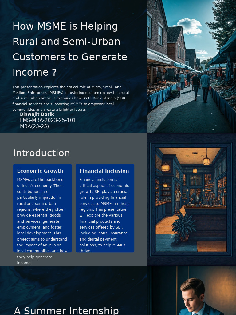 How MSME Is Helping Rural and Semi Urban Customers To Generate Income | PDF | Small And Medium ...