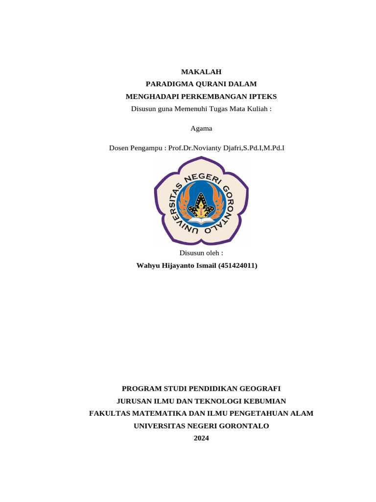 Paradigma Qurani dan IPTEKS Modern | PDF