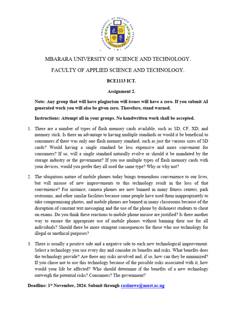 Ict Assignment 2 | PDF | Mobile Phones