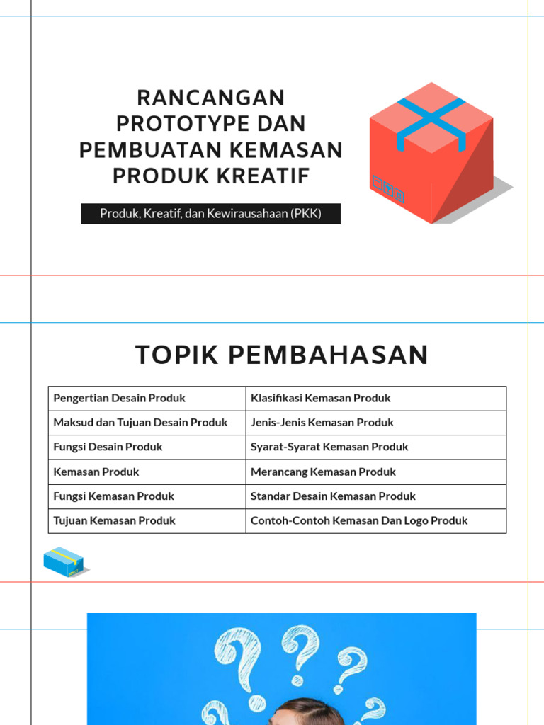 PKK - Rancangan Prototype Dan Pembuatan Kemasan Produk Kreatif | PDF | Seni