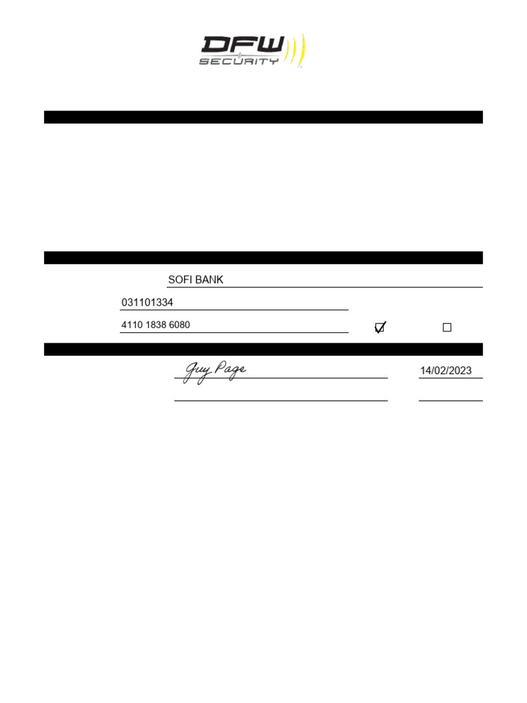 Direct Deposit Form | PDF