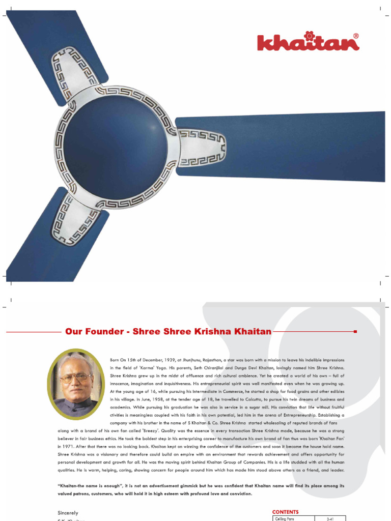 Fan Brochure | PDF