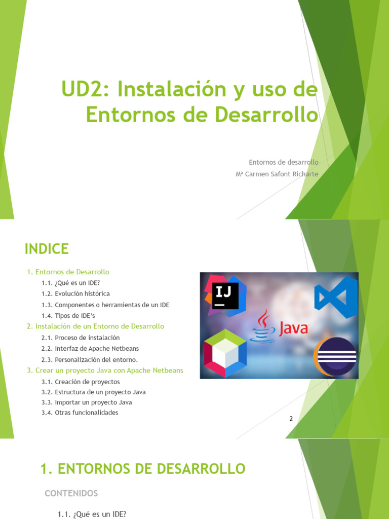 UD2 - IntalaciÃ N y Uso de Entornos de Desarrollo | PDF | Entorno de ...