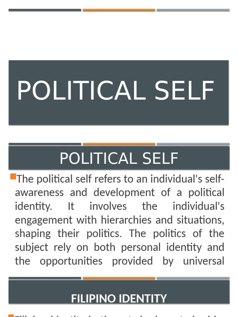 POLITICAL SELF | PDF | Philippines | Identity (Social Science)