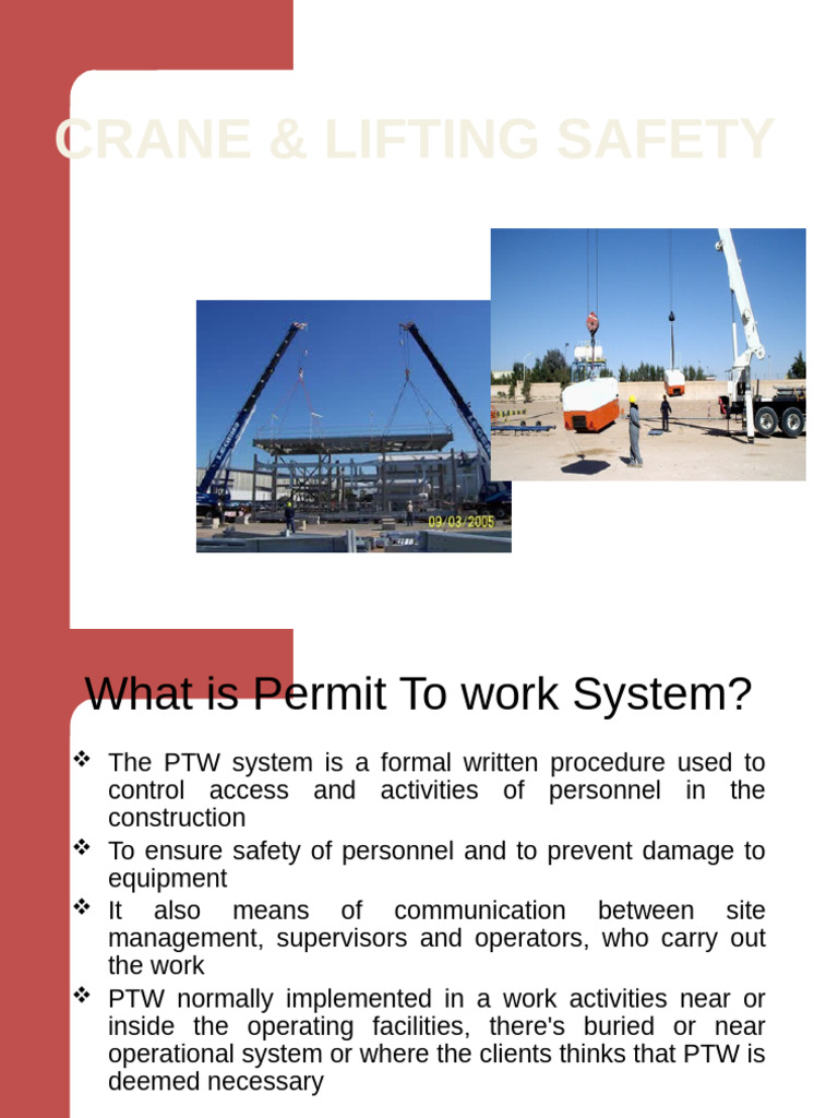 Crane and Lifting Safety Procedures | PDF | Crane (Machine) | Lift (Force)