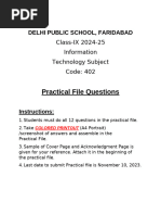 Grade Ix Practical File It | PDF