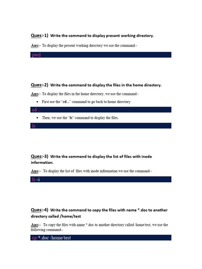 LInux Assignment 2 | PDF | Teaching Methods & Materials