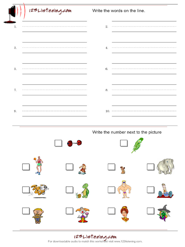 Listening Grade 1 | PDF