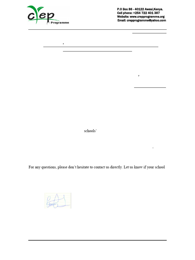 Field Visit Invitation Letter | PDF