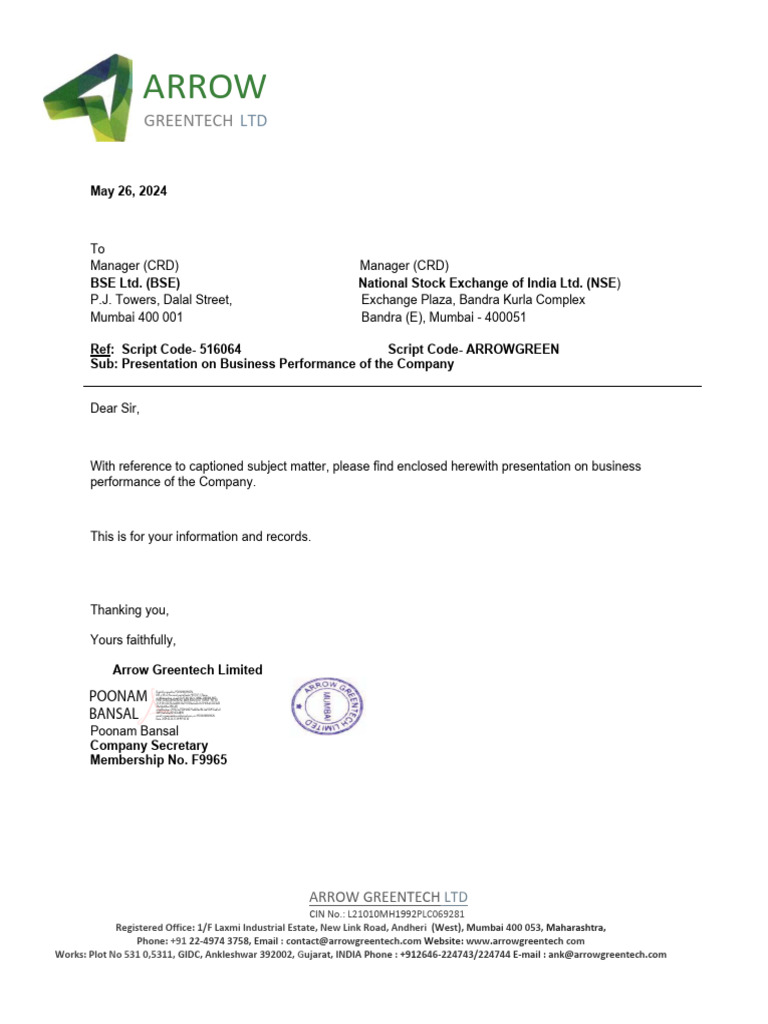 Arrow: Greentech | PDF | Dietary Supplements