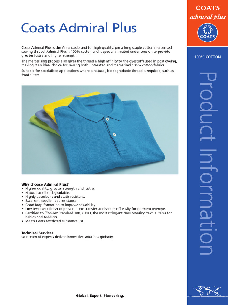 Admiral Plus Product Information | PDF | Dyeing | Textiles
