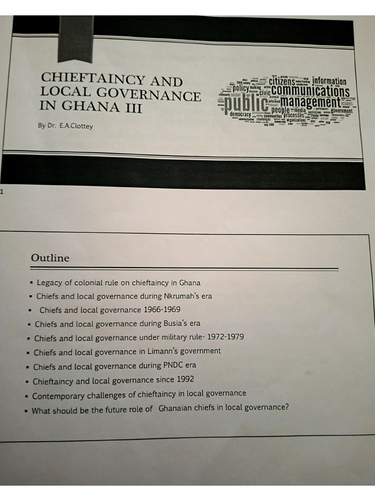 Chieftaincy and Local Governance in Ghana 3 | PDF