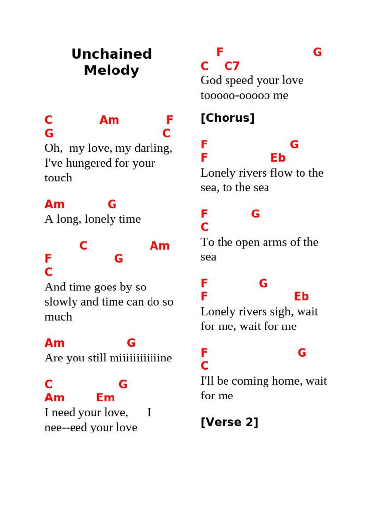 Unchained Melody | PDF