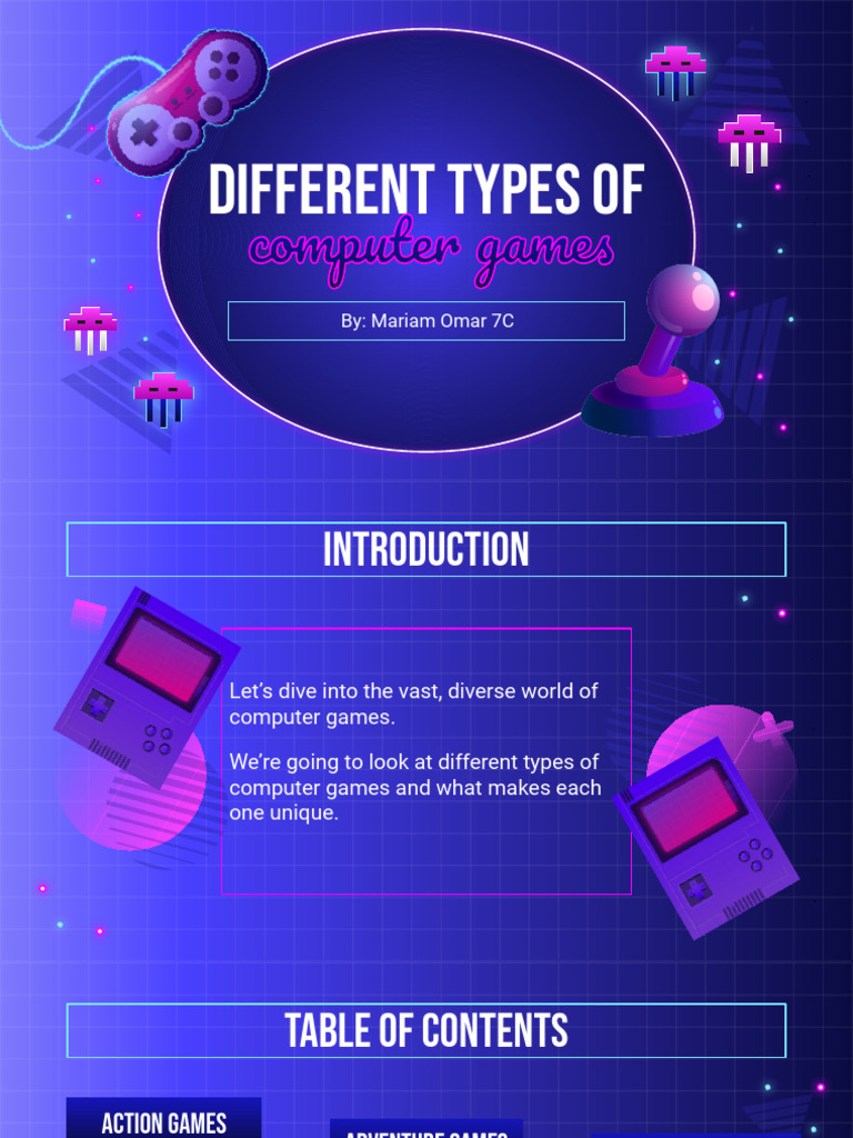 Different Types of Video Games | PDF | Role Playing Games | Video Game ...