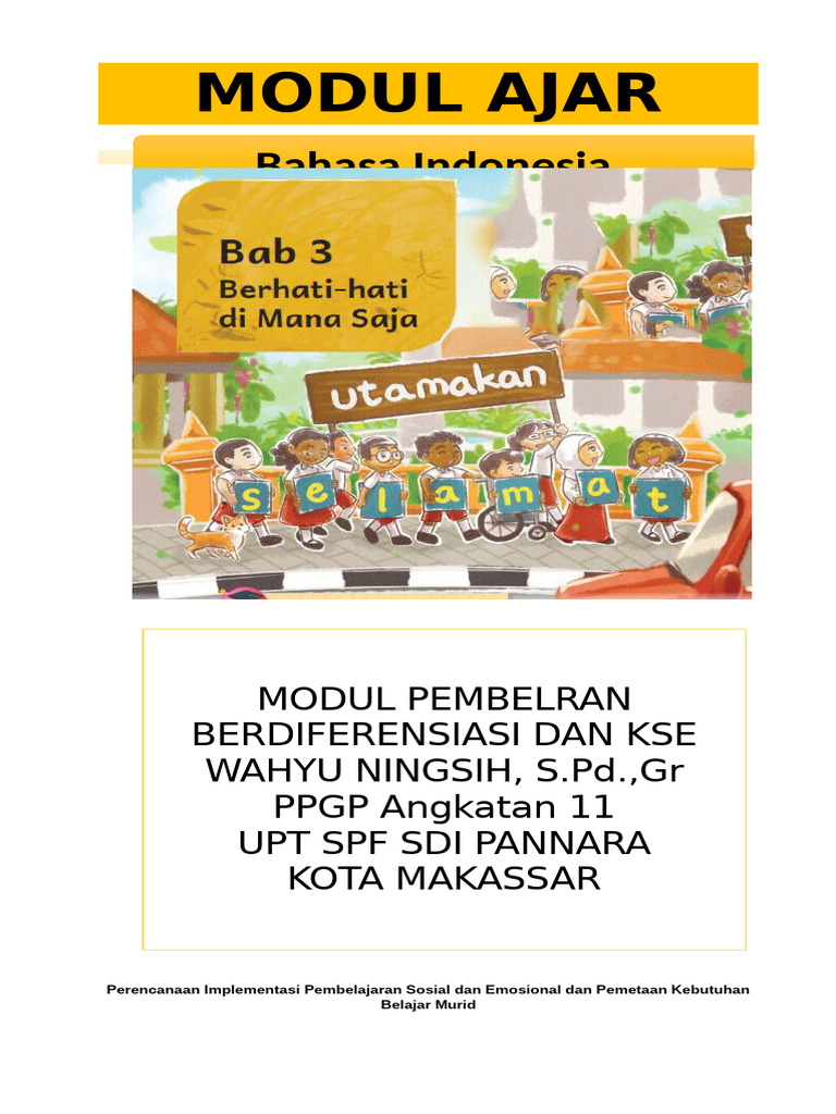 MODUL AJAR BAB 3 BI | PDF