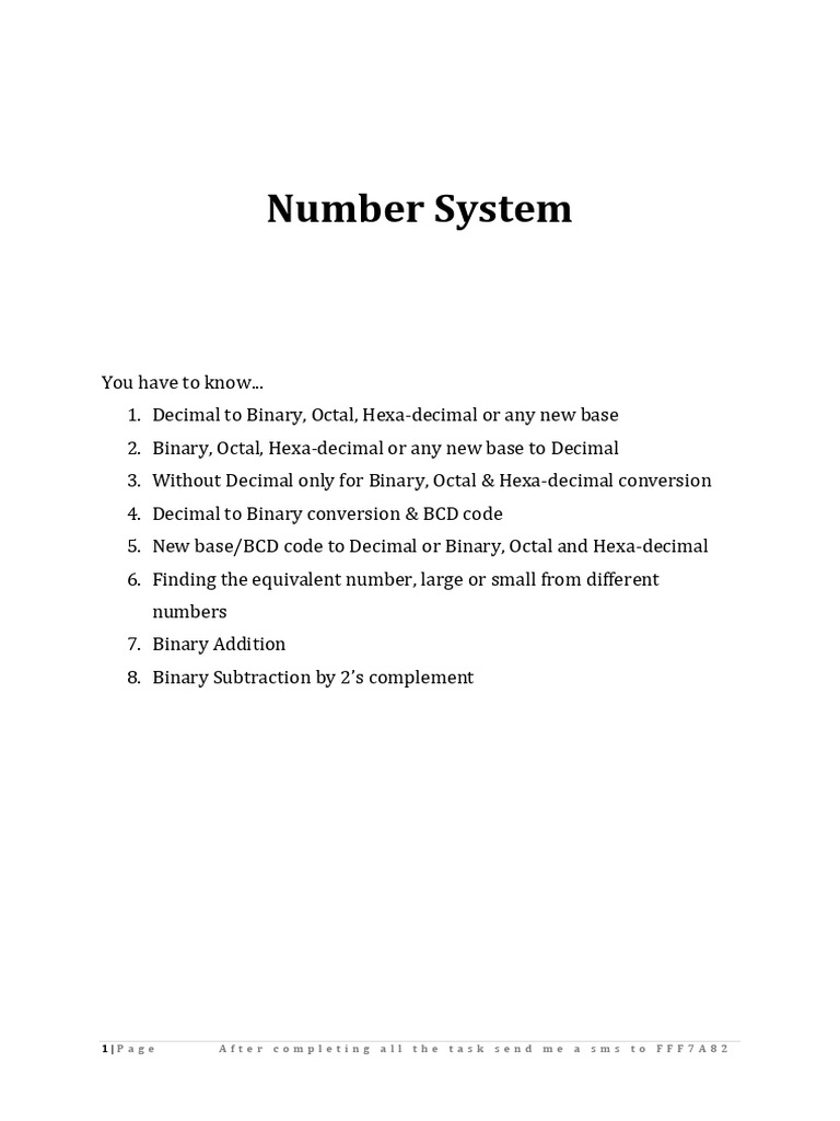 Number Conversion Practice Sheet | PDF | Binary Coded Decimal | Mathematics