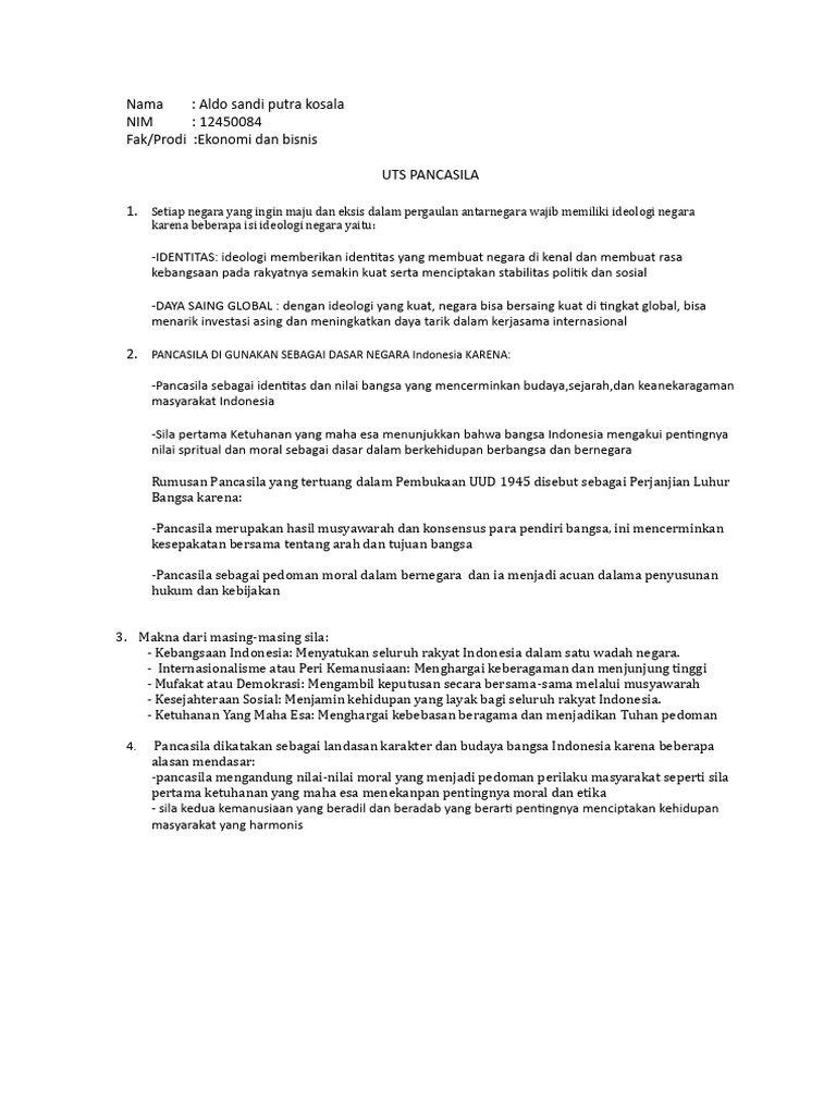 Aldo Sandi Putra Kosala | PDF | Politik | Agama & Spiritualitas