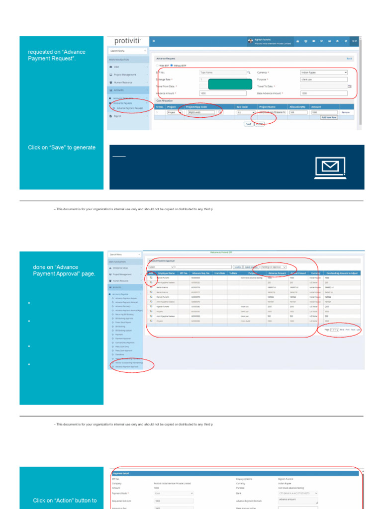 Advance Payment Request & Approval Guide | PDF | Business