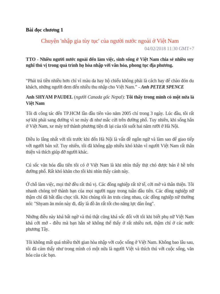 BaÌ I Taì Ì P Nhoì - M Chuì Oì NG 1-Buoì Ì I 2 | PDF