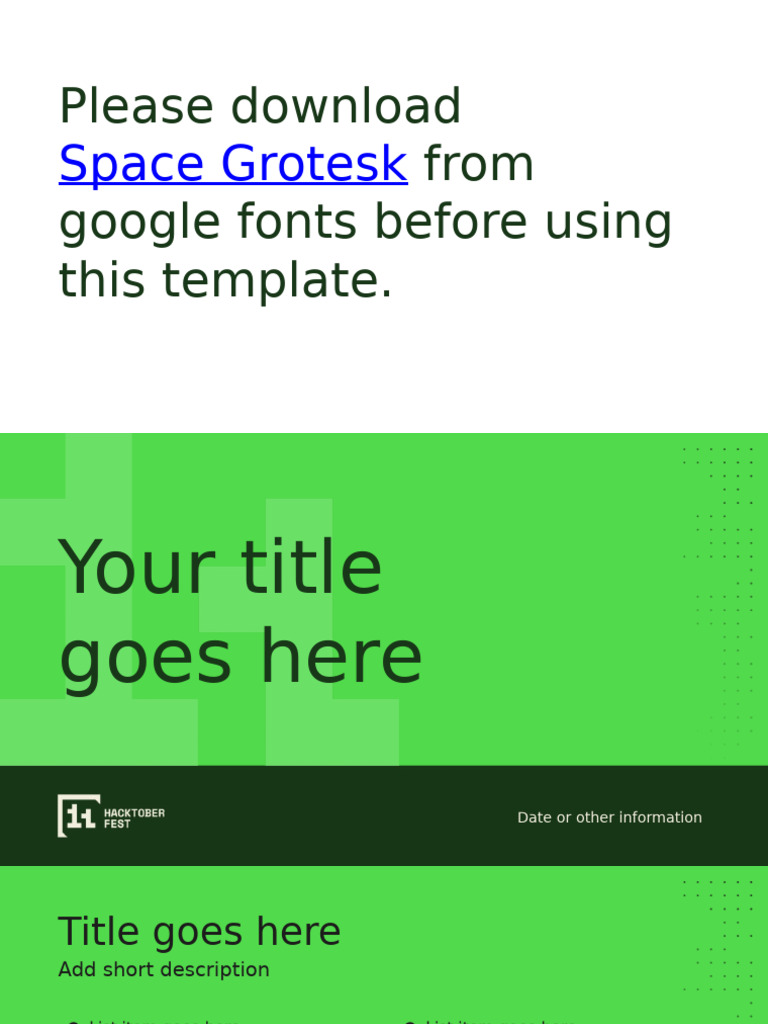 Hacktoberfest 2024 Template | PDF | Language Arts & Discipline | Computers