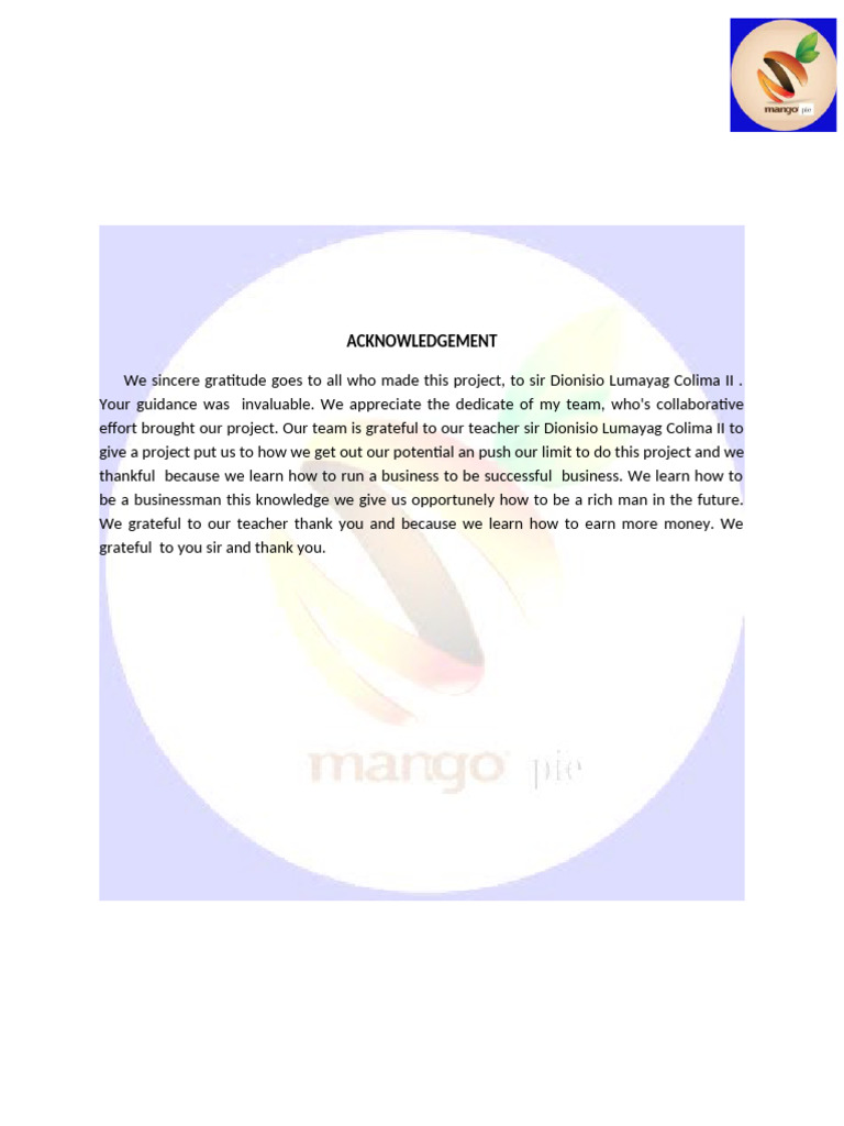 dEDICATION AND Acknowledgement | PDF | Business | Self-Improvement