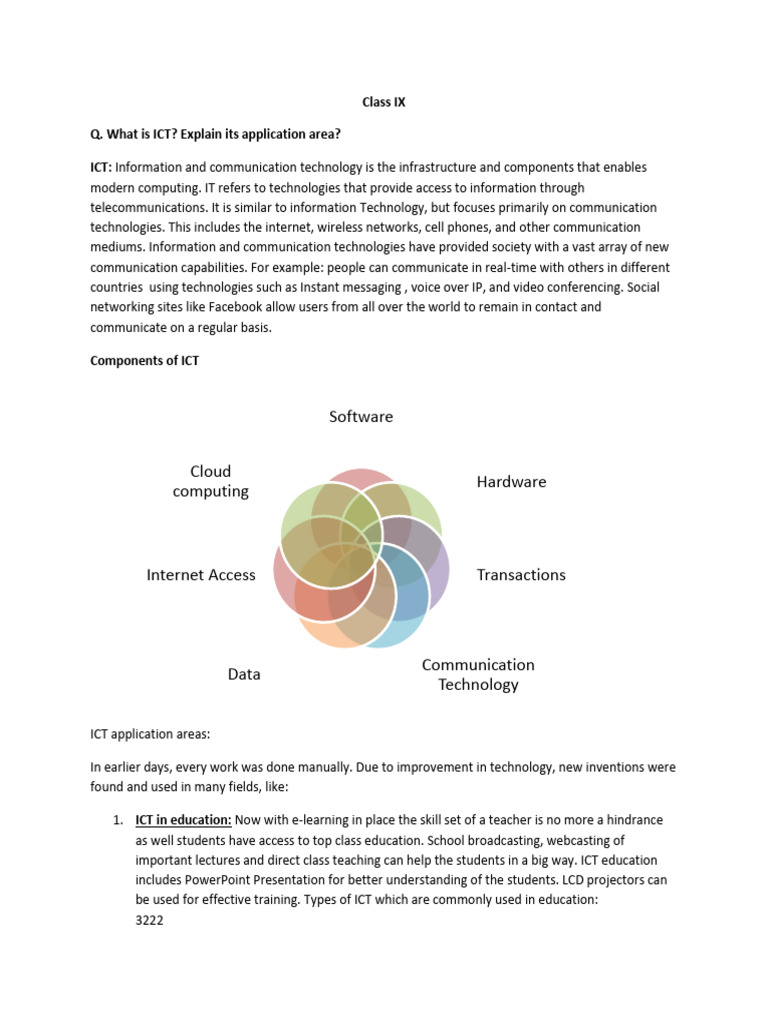 What Is ICT | PDF | Educational Technology | Information And ...