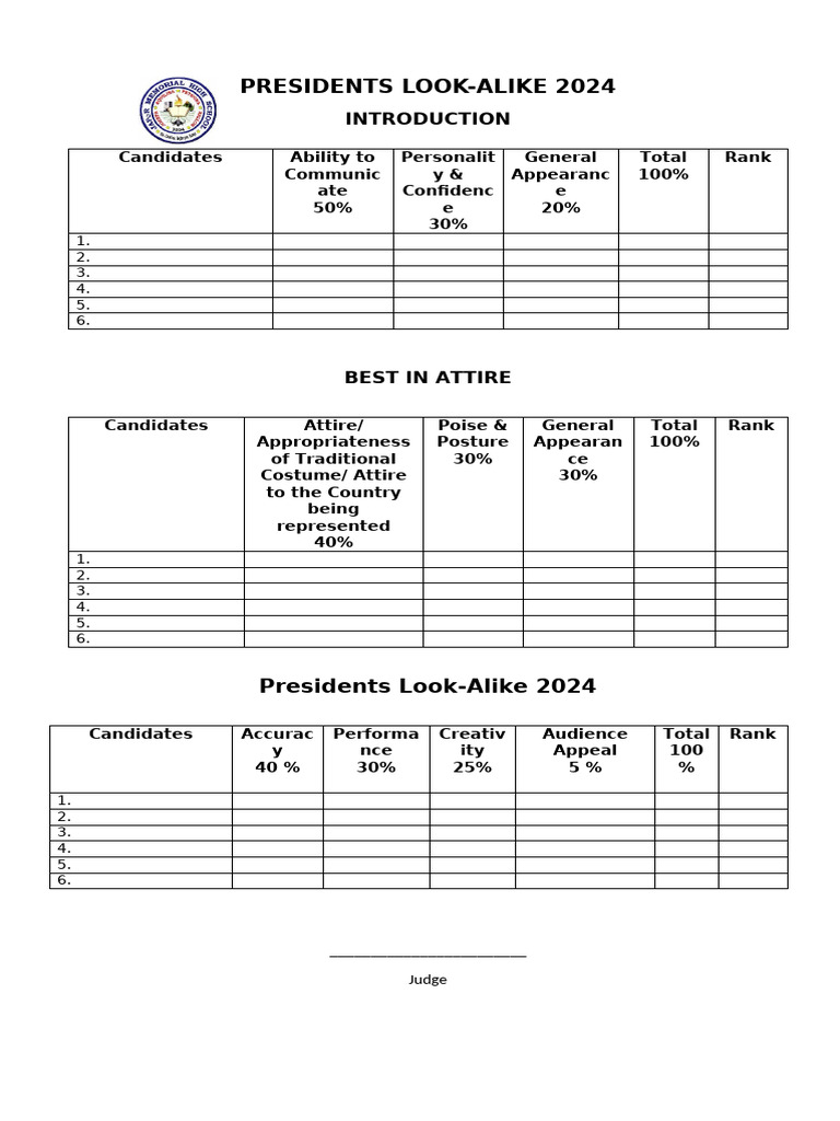 Intrams Criteria 2024 | PDF