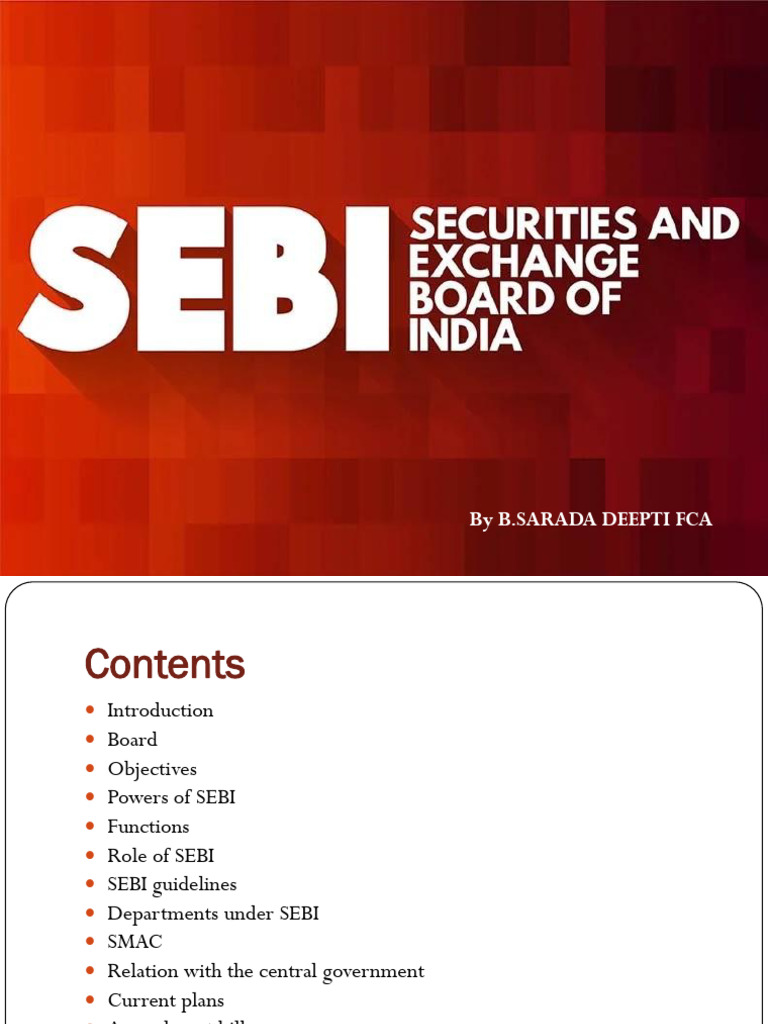 Securities & Exchange Board | PDF | Stocks | Securities (Finance)