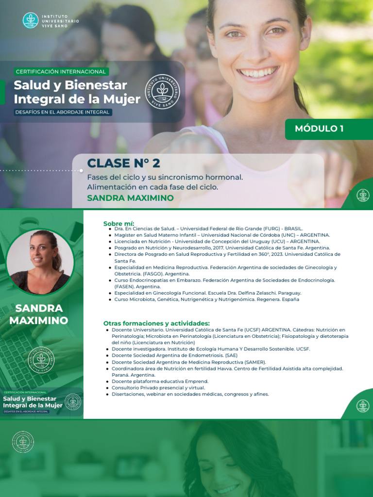 Clase 2.Pptx | PDF | Ciclo menstrual | Alimentos