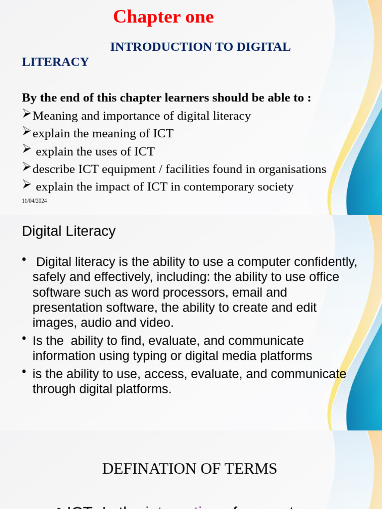 Digital Literacy New | PDF | Computer Keyboard | Laptop