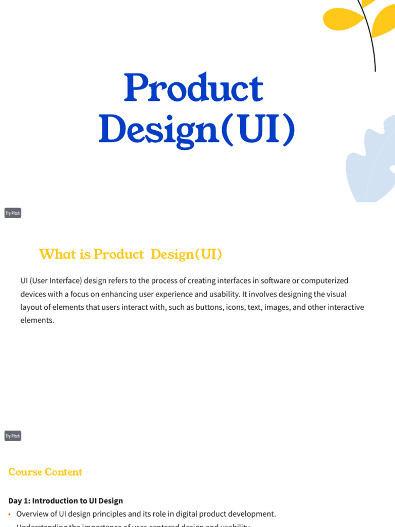 Product Design (UI) | PDF