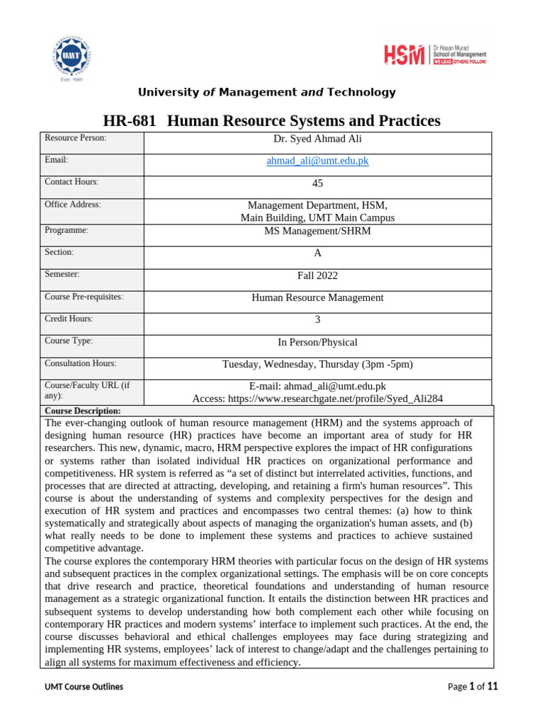 Human Resource Systems and Practices | PDF | Human Resource Management | System