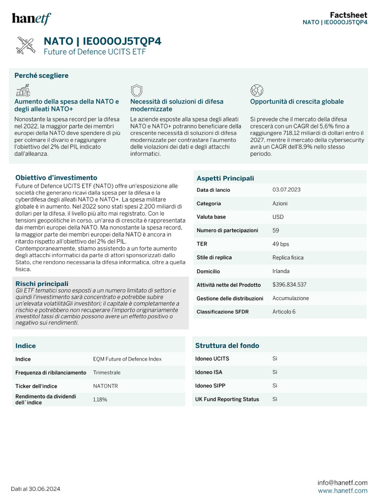 Factsheet NATO IE000OJ5TQP4 It | PDF