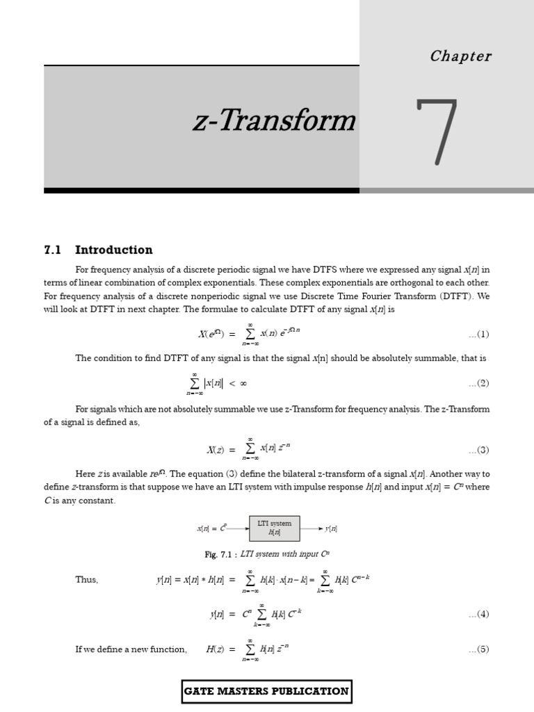 8 Z Transform | PDF | Mathematical Analysis | Functional Analysis