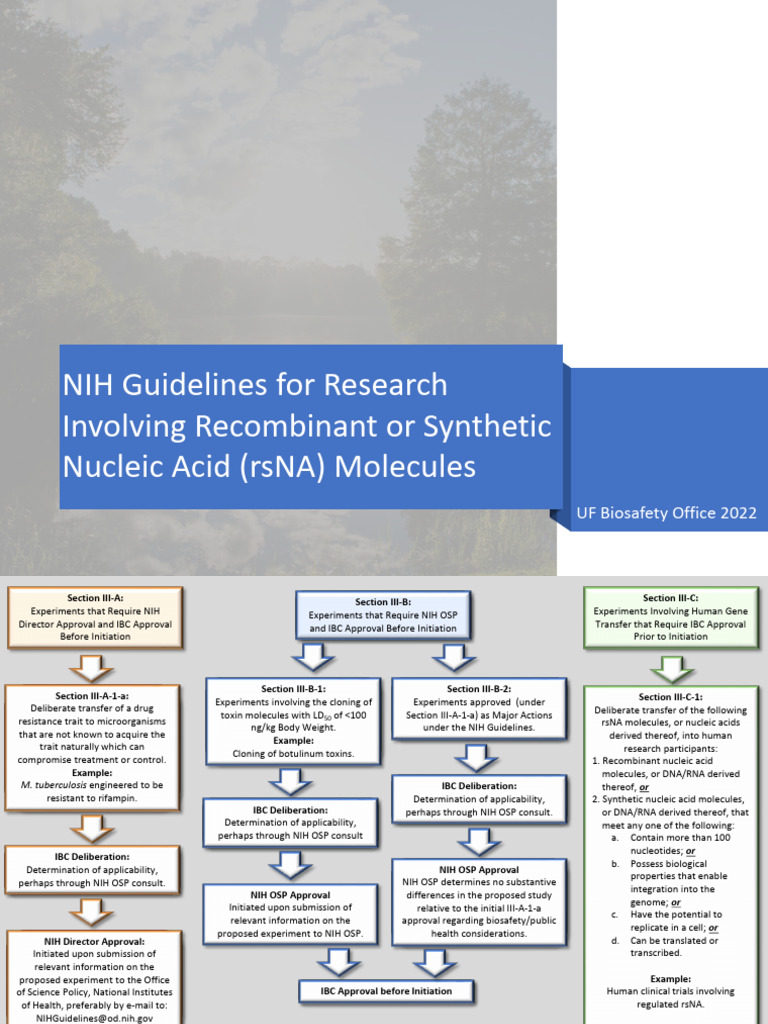 NIH Guidelines Flowchart | PDF | Pathogen | Antiviral Drug