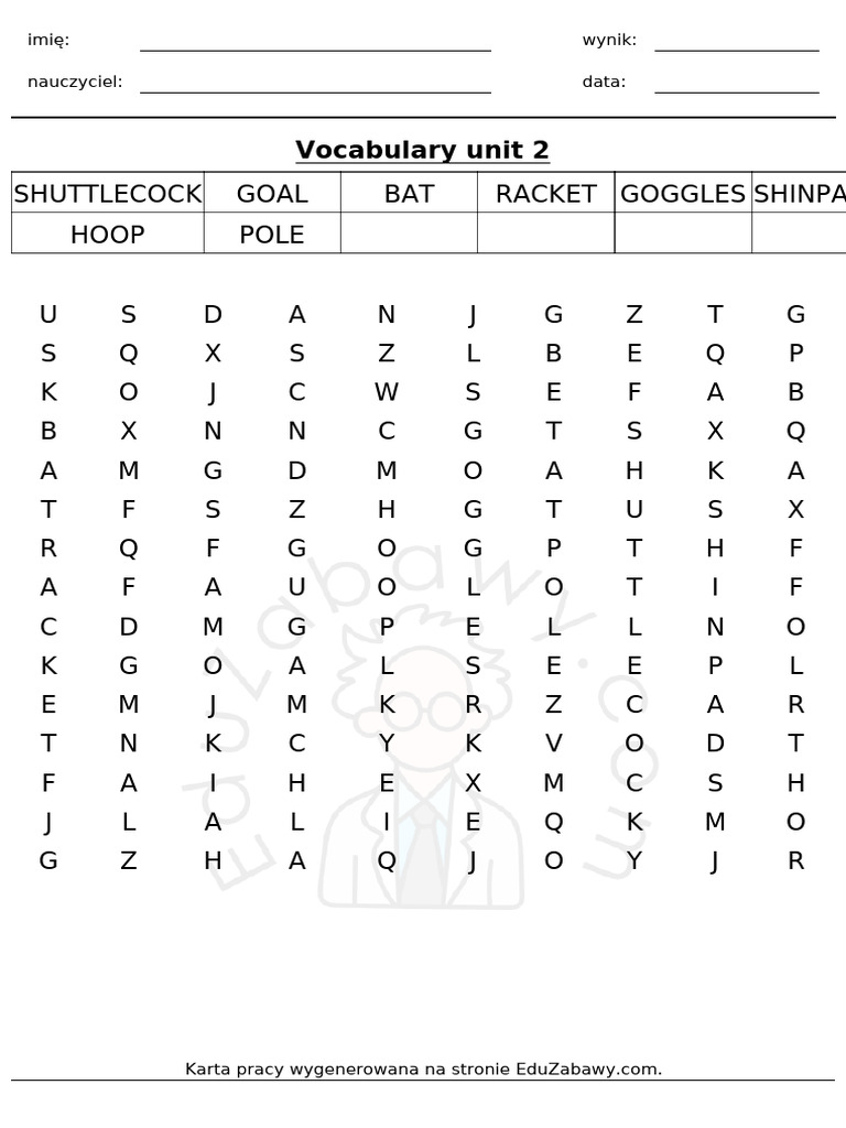 Wykreslanka Steps Plus 6 Unit 2 | PDF