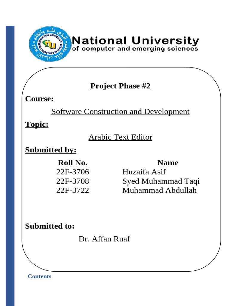 SCDProject Group2 BSE5A | PDF