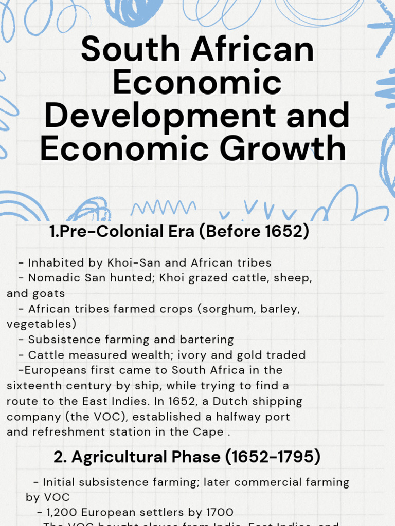 South African Economic Development and Economic Growth | PDF