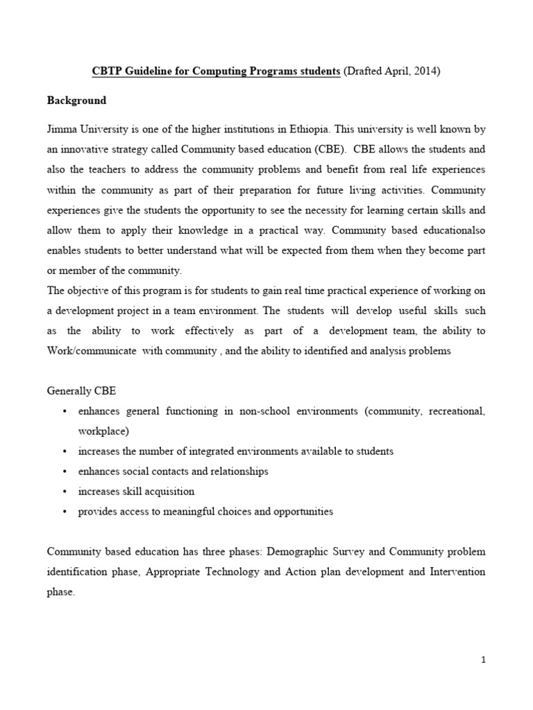 CBTP Guideline For Without Criteria | PDF | Methodology | Times New Roman