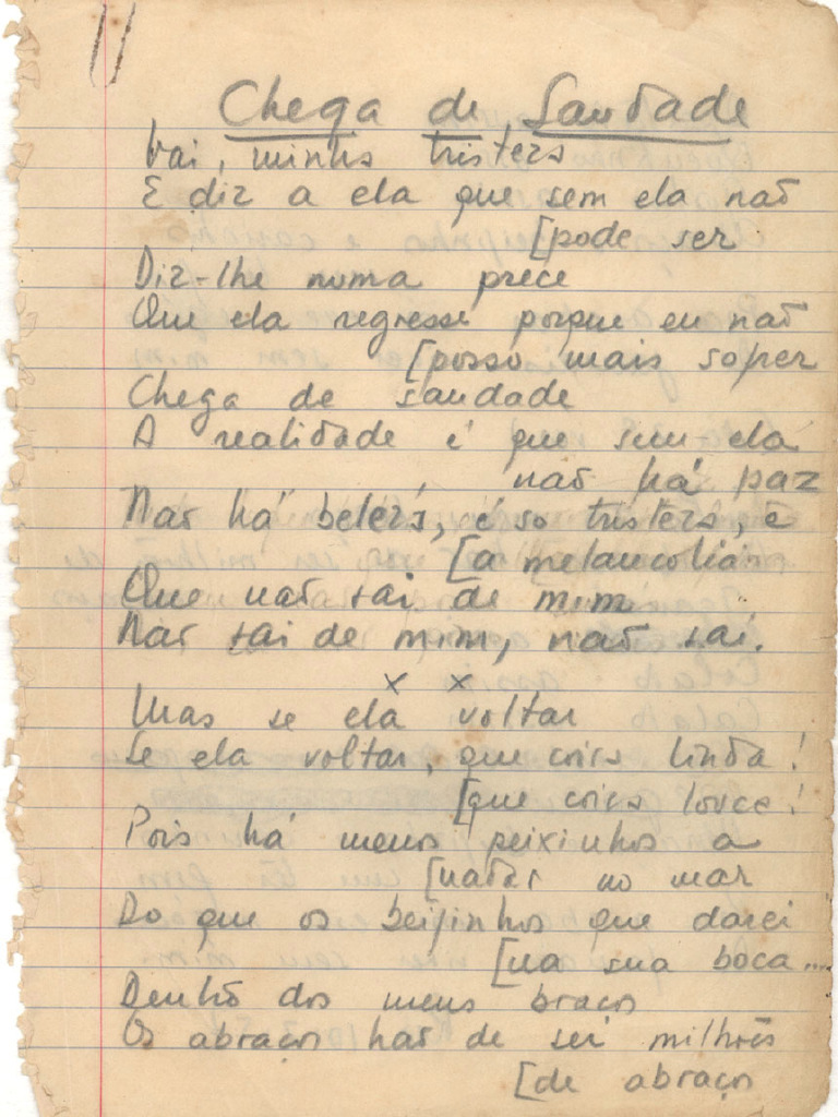 Chega de Saudade Letra | PDF