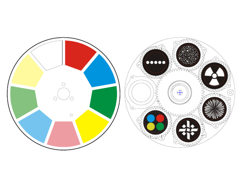Focus Spot Two Color Gobo Wheel | PDF