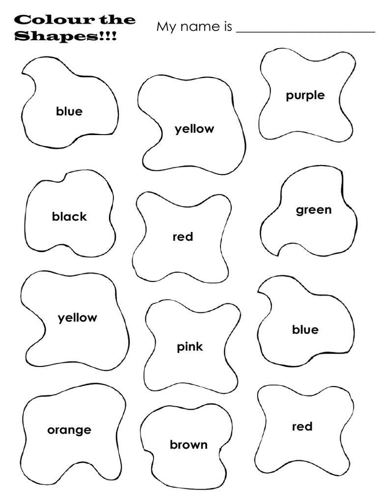 Colour The 12 Shapes GB NMK | PDF