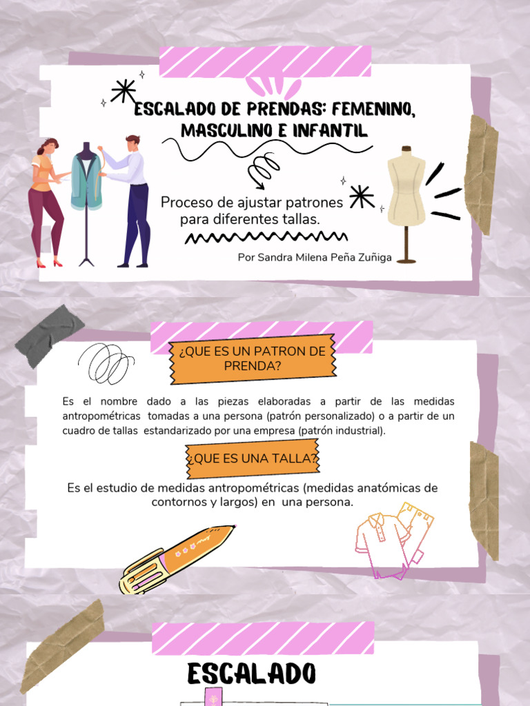 Escalado de Prendas Femenino, Masculino e Infantil | PDF
