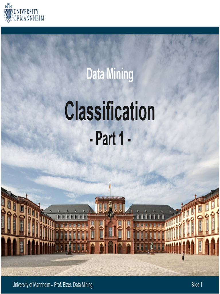 DM02-Classification-1 | PDF | Statistical Classification | Applied Mathematics