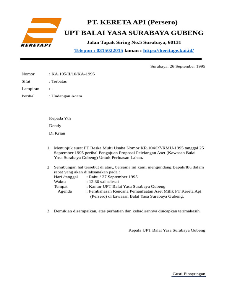 Undangan Dendy | PDF